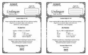 Download Undangan Tahlil dan Templatenya Siap Edit